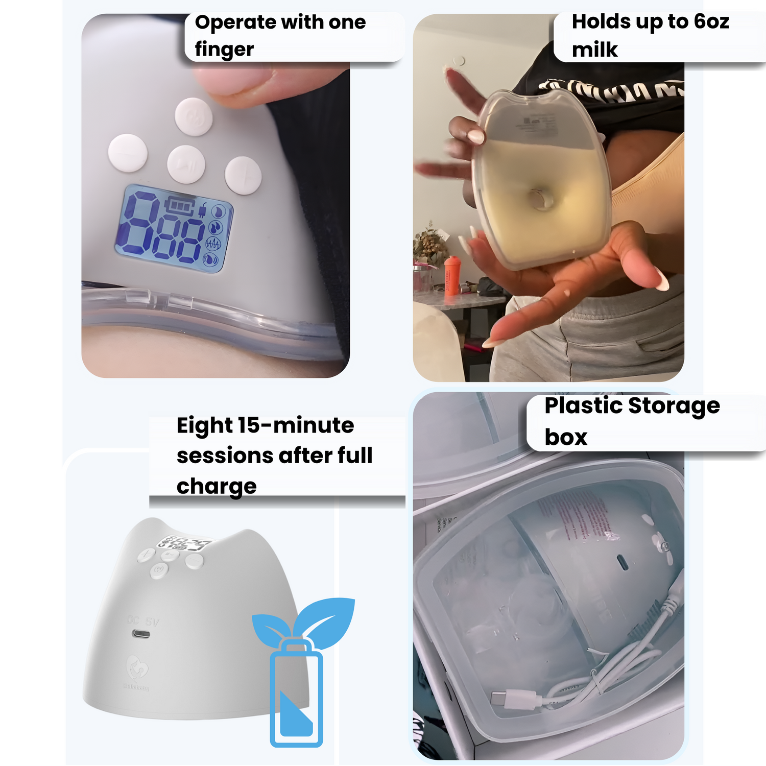 Bellababy Wearable Breast Pump - W38 | Hands Free | Wireless Design